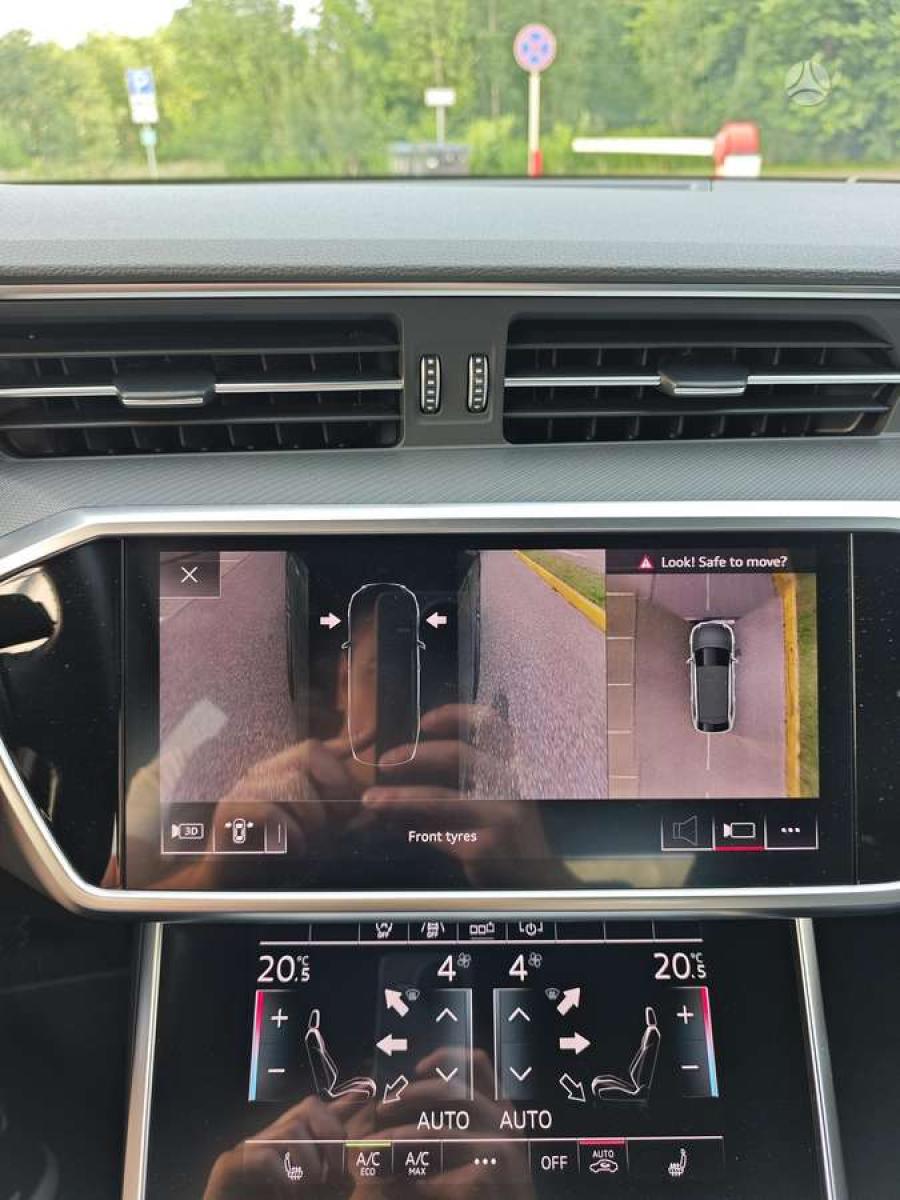Grey Audi A6 2018 in Vilnius, with an engine capacity of 2.97 L and mileage of 102 thousand km for 24999 €, photo 39 on AUTOMOTO.COM.LV
