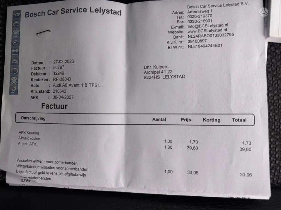 Серый Ауди А6 2018 в Паневежис, объемом двигателя 1.80 л и пробегом 217 тыс. км за 15100 €, фото 42 на AUTOMOTO.COM.LV