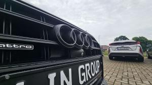 Grey Audi A6 2018 in Prienai, with an engine capacity of 2.97 L and mileage of 226 thousand km for 23999 €, photo 14 on AUTOMOTO.COM.LV