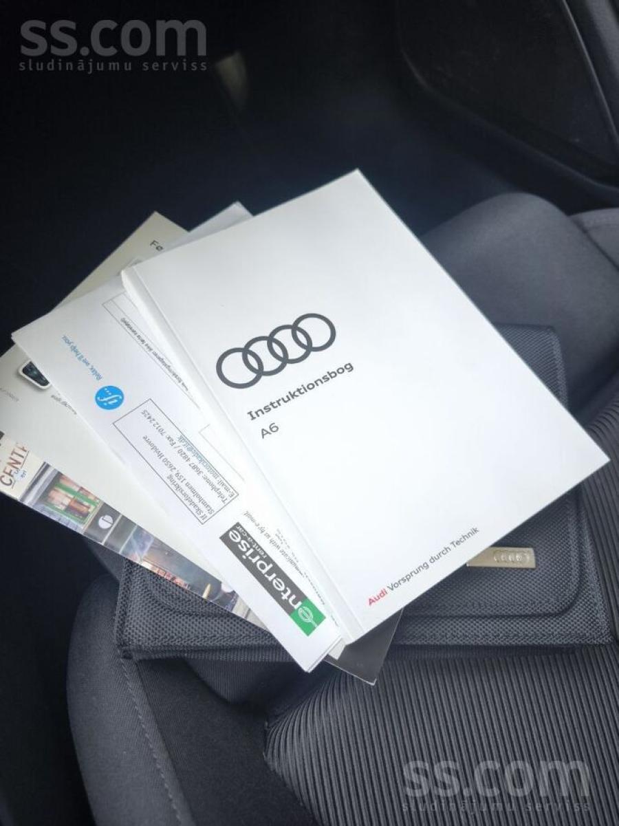Grey Audi A6 2018 in Riga, with an engine capacity of 2.00 L and mileage of 222 thousand km for 16900 €, photo 12 on AUTOMOTO.COM.LV
