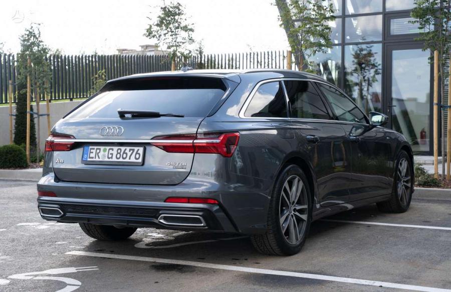 Grey Audi A6 2018 in Marijampole, with an engine capacity of 2.97 L and mileage of 104 thousand km for 23900 €, photo 8 on AUTOMOTO.COM.LV