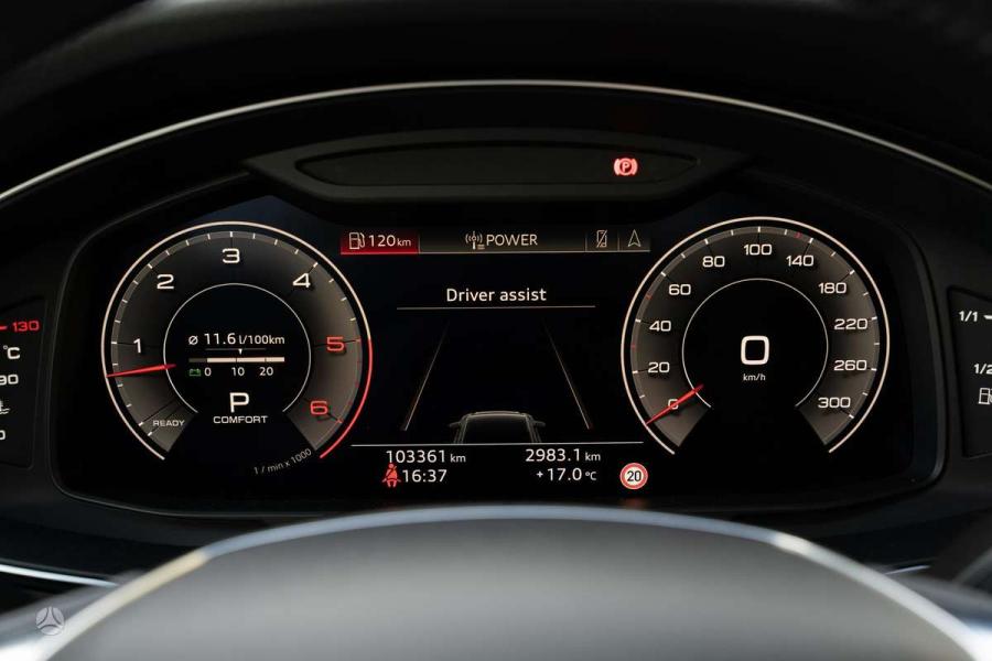 Grey Audi A6 2018 in Marijampole, with an engine capacity of 2.97 L and mileage of 104 thousand km for 23900 €, photo 31 on AUTOMOTO.COM.LV