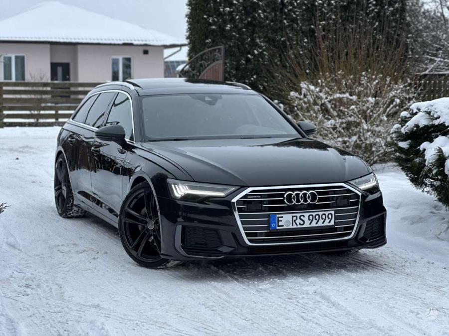 Grey Audi A6 2019 in Vilnius, with an engine capacity of 2.97 L and mileage of 90 thousand km for 32950 €, photo 1 on AUTOMOTO.COM.LV