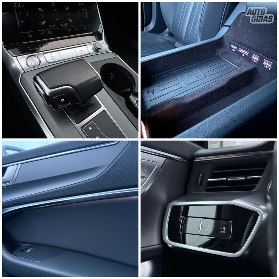 Grey Audi A6 2019 in Vilnius, with an engine capacity of 3.00 L and mileage of 168 thousand km for 22350 €, photo 10 on AUTOMOTO.COM.LV