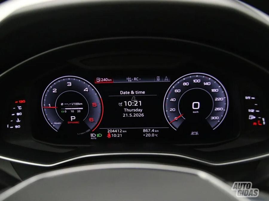 Pelēks Audi A6 2019 Viļņa, ar dzinēja tilpumu 2.00 L un nobraukumu 204 tūkst. km par 21999 €, foto 20 vietnē AUTOMOTO.COM.LV