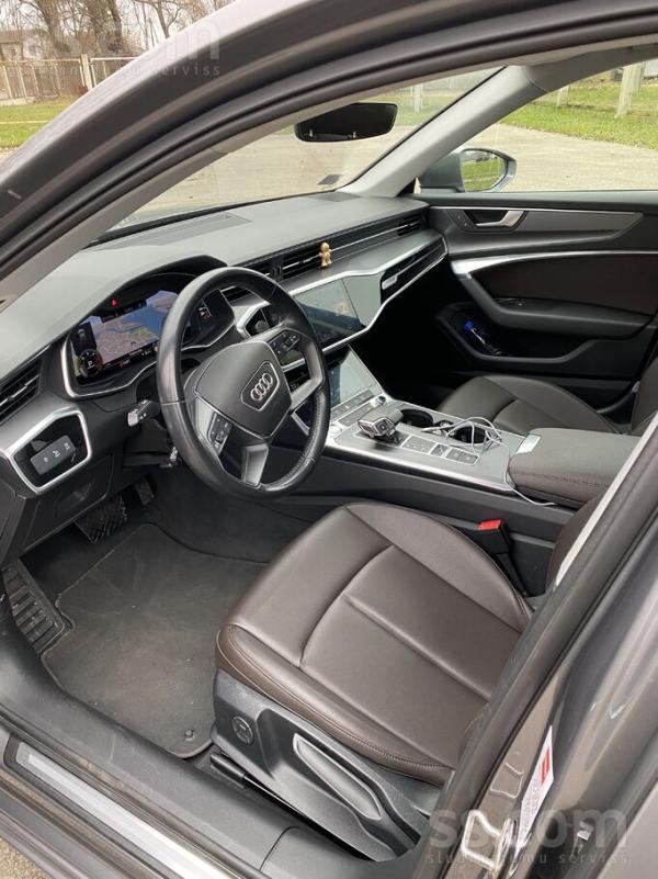 Grey Audi A6 2019 in Riga, with an engine capacity of 2.00 L and mileage of 196 thousand km for 21750 €, photo 9 on AUTOMOTO.COM.LV