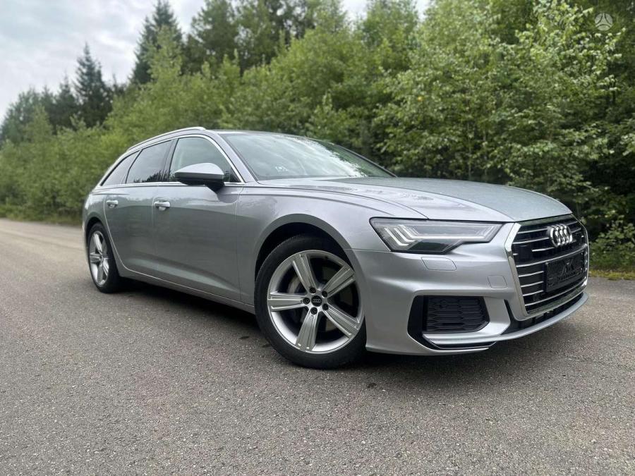 Grey Audi A6 2019 in Vilnius, with an engine capacity of 2.97 L and mileage of 128 thousand km for 22300 €, photo 3 on AUTOMOTO.COM.LV