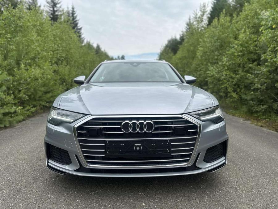 Grey Audi A6 2019 in Vilnius, with an engine capacity of 2.97 L and mileage of 128 thousand km for 22300 €, photo 4 on AUTOMOTO.COM.LV