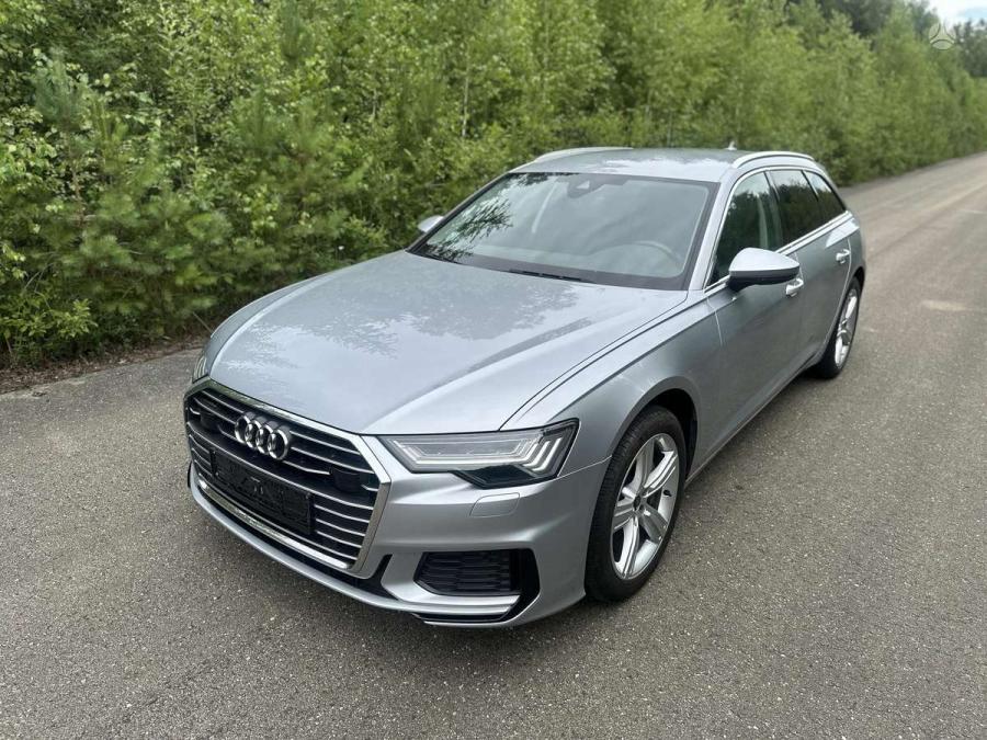 Grey Audi A6 2019 in Vilnius, with an engine capacity of 2.97 L and mileage of 128 thousand km for 22300 €, photo 8 on AUTOMOTO.COM.LV