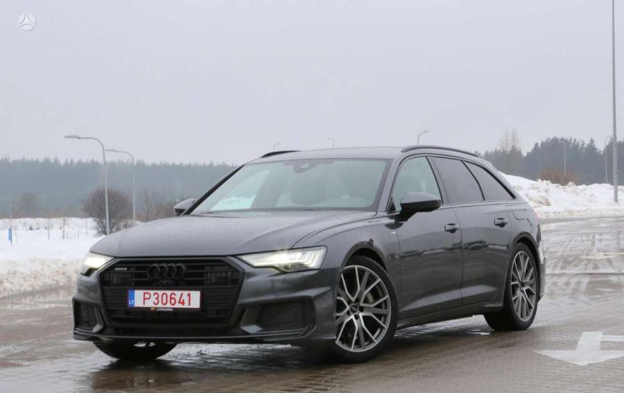 Grey Audi A6 2021 in Vilnius, with an engine capacity of 1.98 L and mileage of 150 thousand km for 30500 €, photo 1 on AUTOMOTO.COM.LV