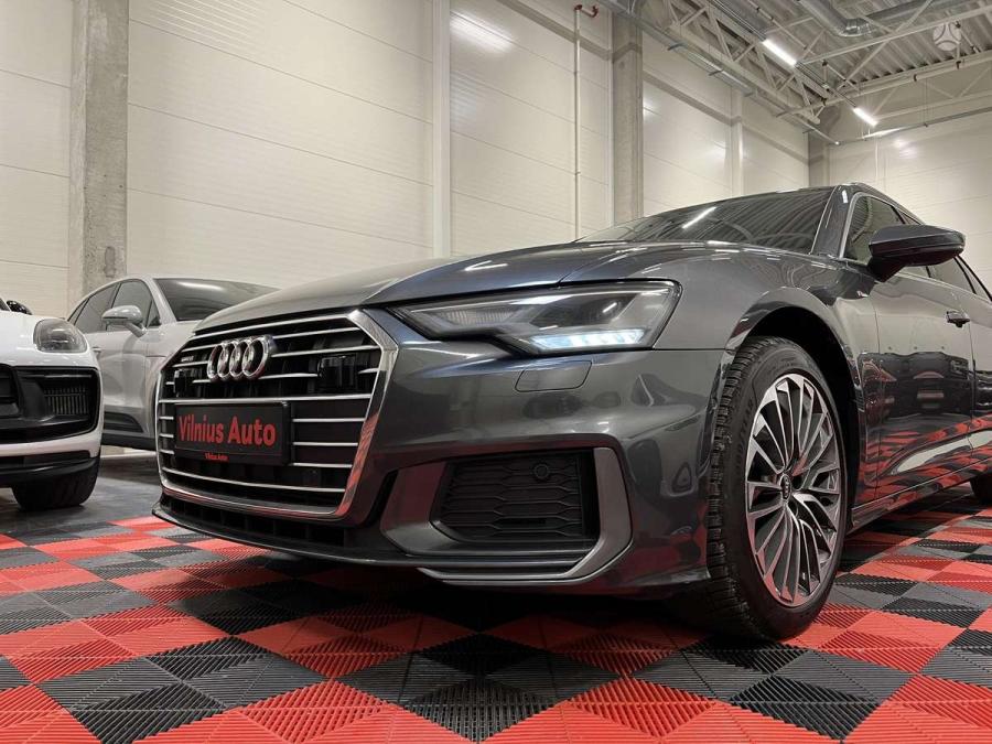 Grey Audi A6 2021 in Vilnius, with an engine capacity of 1.98 L and mileage of 104 thousand km for 30490 €, photo 8 on AUTOMOTO.COM.LV