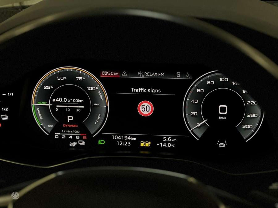 Grey Audi A6 2021 in Vilnius, with an engine capacity of 1.98 L and mileage of 104 thousand km for 30490 €, photo 23 on AUTOMOTO.COM.LV