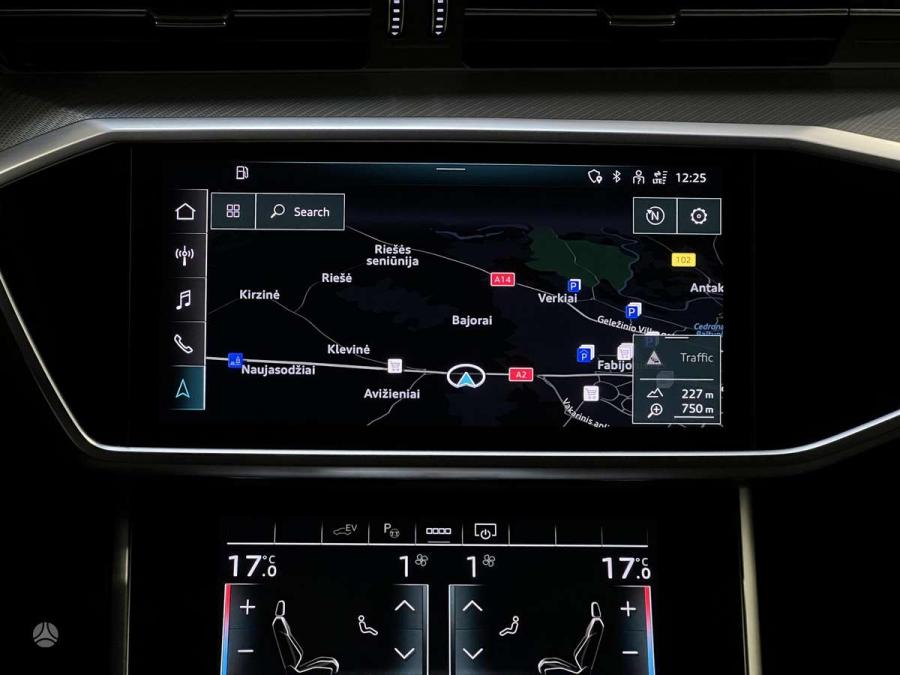 Grey Audi A6 2021 in Vilnius, with an engine capacity of 1.98 L and mileage of 104 thousand km for 30490 €, photo 28 on AUTOMOTO.COM.LV