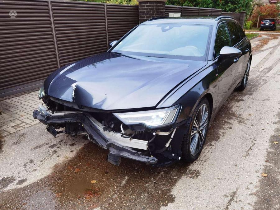 Grey Audi A6 2021 in Kaunas, with an engine capacity of 1.97 L and mileage of 345 thousand km for 12100 €, photo 32 on AUTOMOTO.COM.LV
