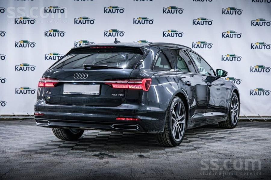 Grey Audi A6 2022 in Riga, with an engine capacity of 2.00 L and mileage of 213 thousand km for 22590 €, photo 4 on AUTOMOTO.COM.LV