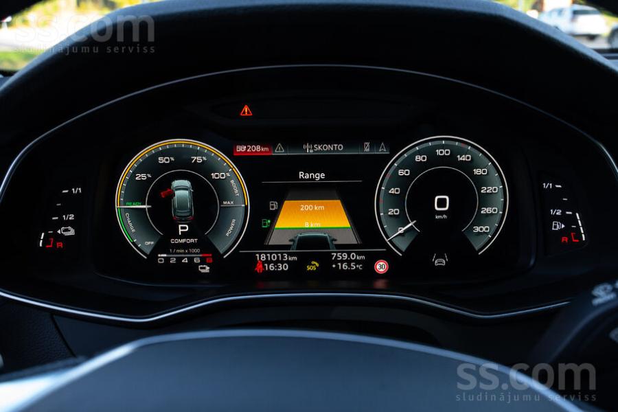 Grey Audi A6 2022 in Riga, with an engine capacity of 2.00 L and mileage of 181 thousand km for 29500 €, photo 16 on AUTOMOTO.COM.LV