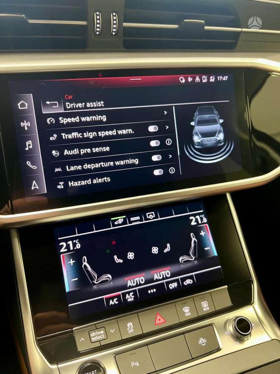 Grey Audi A6 2023 in Raseiniai, with an engine capacity of 1.98 L and mileage of 52 thousand km for 29990 €, photo 19 on AUTOMOTO.COM.LV