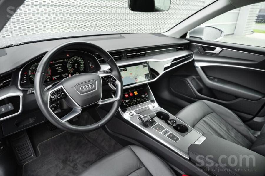 Grey Audi A6 2023 in Riga, with an engine capacity of 2.00 L and mileage of 150 thousand km for 30500 €, photo 11 on AUTOMOTO.COM.LV