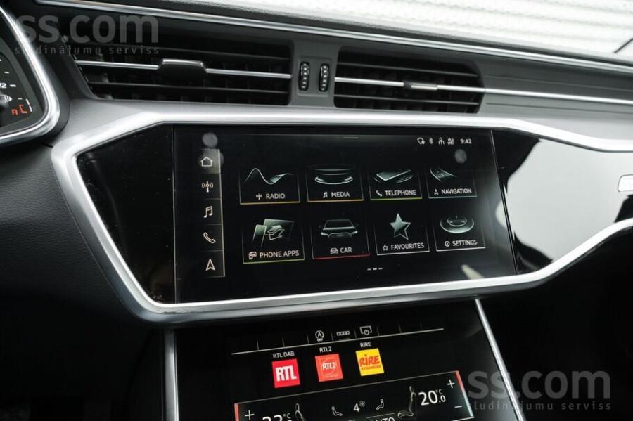 Grey Audi A6 2023 in Riga, with an engine capacity of 2.00 L and mileage of 150 thousand km for 30500 €, photo 19 on AUTOMOTO.COM.LV