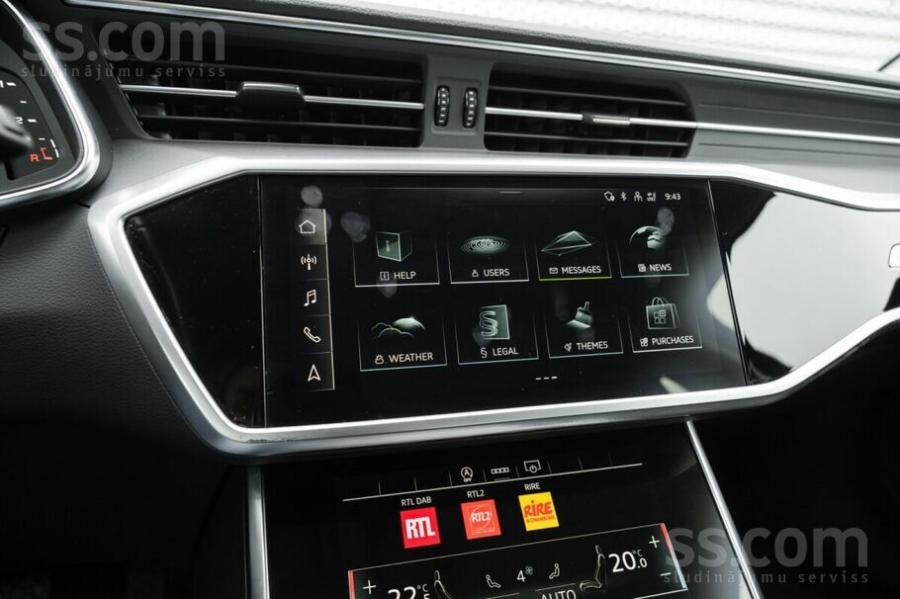 Grey Audi A6 2023 in Riga, with an engine capacity of 2.00 L and mileage of 150 thousand km for 30500 €, photo 24 on AUTOMOTO.COM.LV