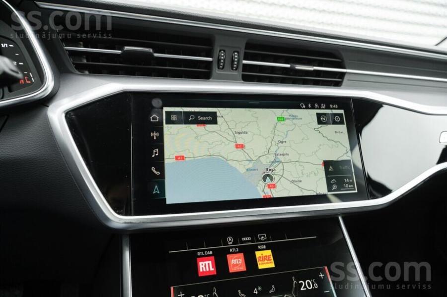 Grey Audi A6 2023 in Riga, with an engine capacity of 2.00 L and mileage of 150 thousand km for 30500 €, photo 25 on AUTOMOTO.COM.LV