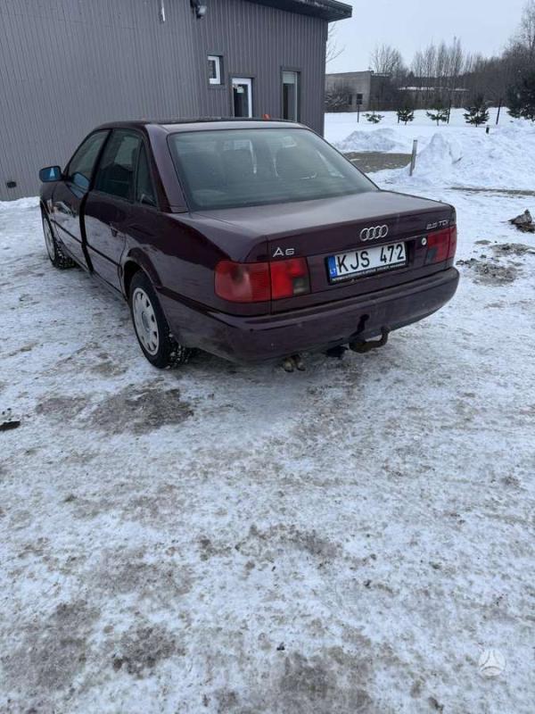 Red Audi A6 1994 in Silute, with an engine capacity of 2.46 L and mileage of 400 thousand km for 1250 €, photo 7 on AUTOMOTO.COM.LV