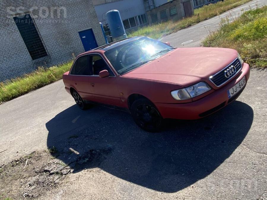 Sarkans Audi A6 1996 Liepāja, ar dzinēja tilpumu 2.50 L un nobraukumu 578 tūkst. km par 1050 €, foto 1 vietnē AUTOMOTO.COM.LV