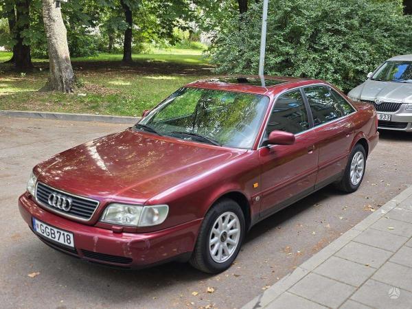 Red Audi A6 1996 in Vilnius, with an engine capacity of 2.80 L and mileage of 370 thousand km for 2200 €, photo 6 on AUTOMOTO.COM.LV