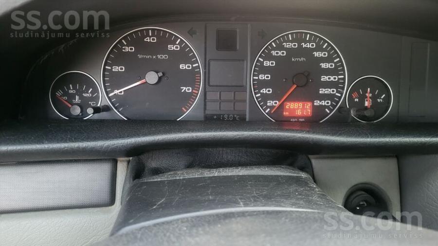 Red Audi A6 1997 in Valmiera, with an engine capacity of 1.80 L and mileage of 349 thousand km for 1100 €, photo 9 on AUTOMOTO.COM.LV