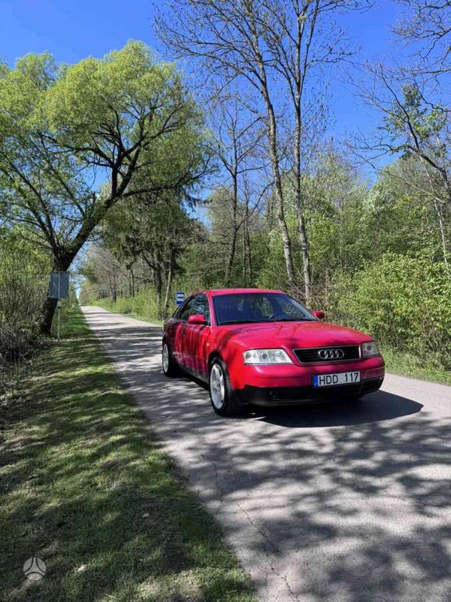 Red Audi A6 1999 in Kaunas, with an engine capacity of 2.40 L and mileage of 320 thousand km for 1650 €, photo 3 on AUTOMOTO.COM.LV