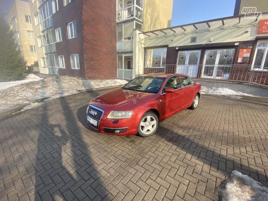 Red Audi A6 2005 in Klaipeda, with an engine capacity of 2.40 L and mileage of 350 thousand km for 950 €, photo 1 on AUTOMOTO.COM.LV