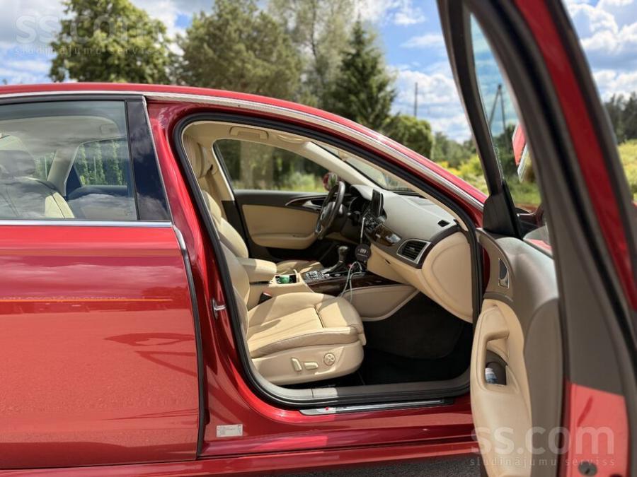 Sarkans Audi A6 2014 Aizkraukle, ar dzinēja tilpumu 3.00 L un nobraukumu 182 tūkst. km par 19500 €, foto 8 vietnē AUTOMOTO.COM.LV