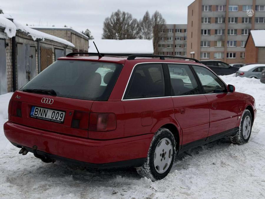 Red Audi A6 1996 in Rokiskis, with an engine capacity of 2.46 L and mileage of 570 thousand km for 1850 €, photo 6 on AUTOMOTO.COM.LV