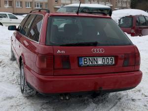 Red Audi A6 1996 in Rokiskis, with an engine capacity of 2.46 L and mileage of 570 thousand km for 1850 €, photo 10 on AUTOMOTO.COM.LV