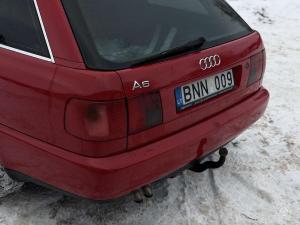 Red Audi A6 1996 in Rokiskis, with an engine capacity of 2.46 L and mileage of 570 thousand km for 1850 €, photo 13 on AUTOMOTO.COM.LV