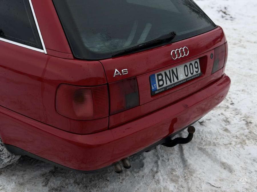 Red Audi A6 1996 in Rokiskis, with an engine capacity of 2.46 L and mileage of 570 thousand km for 1850 €, photo 13 on AUTOMOTO.COM.LV
