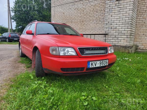 Red Audi A6 1996 in Bauska, with an engine capacity of 2.50 L and mileage of 530 thousand km for 1500 €, photo 1 on AUTOMOTO.COM.LV