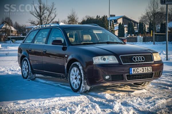 Red Audi A6 2003 in Riga, with an engine capacity of 2.40 L and mileage of 0 thousand km for 690 €, photo 3 on AUTOMOTO.COM.LV