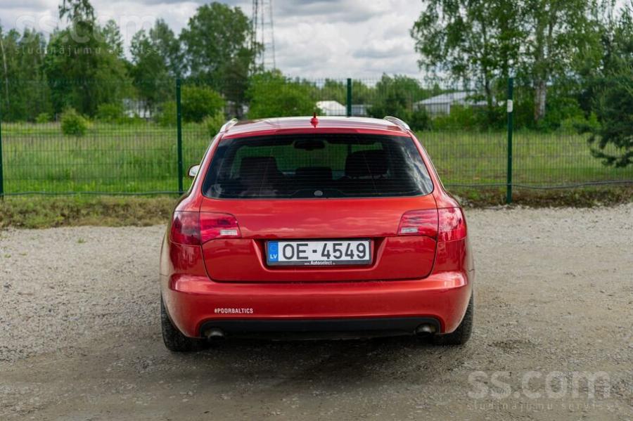 Red Audi A6 2005 in Riga, with an engine capacity of 3.00 L and mileage of 0 thousand km for 4790 €, photo 5 on AUTOMOTO.COM.LV