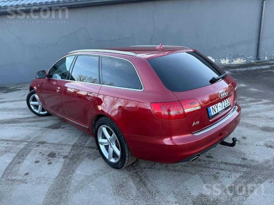Красный Ауди А6 2009 в Елгава, объемом двигателя 3.00 л и пробегом 374 тыс. км за 5850 €, фото 5 на AUTOMOTO.COM.LV