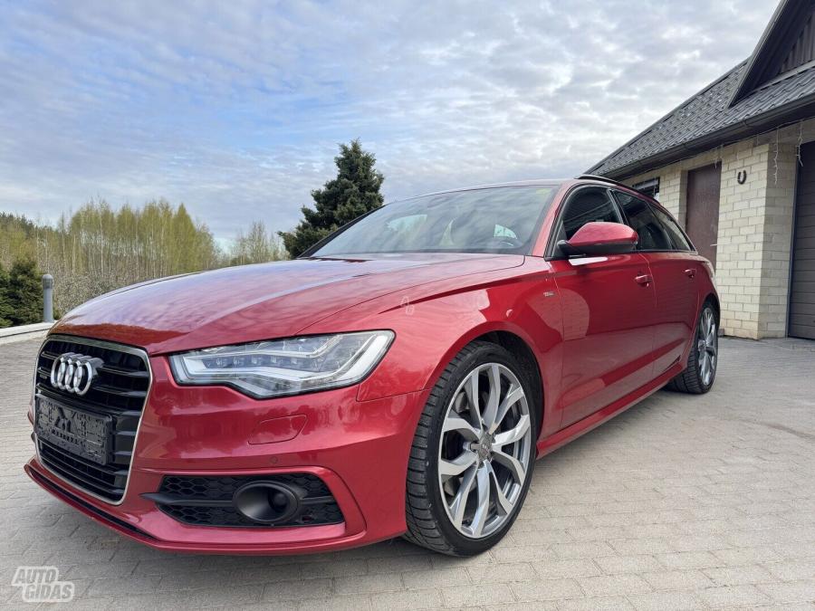 Red Audi A6 2014 in Trakai, with an engine capacity of 3.00 L and mileage of 292 thousand km for 13150 €, photo 1 on AUTOMOTO.COM.LV