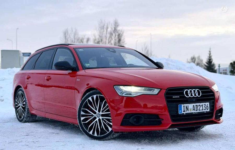 Red Audi A6 2015 in Taurage, with an engine capacity of 2.97 L and mileage of 246 thousand km for 17400 €, photo 1 on AUTOMOTO.COM.LV