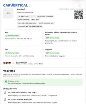 Красный Ауди А6 2018 в Пренай, объемом двигателя 1.97 л и пробегом 206 тыс. км за 15800 €, фото 47 на AUTOMOTO.COM.LV
