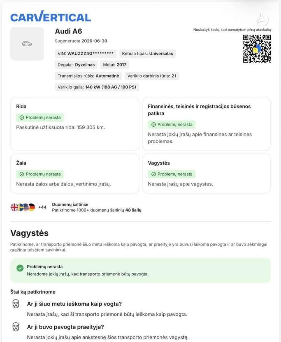 Красный Ауди А6 2018 в Пренай, объемом двигателя 1.97 л и пробегом 206 тыс. км за 15800 €, фото 47 на AUTOMOTO.COM.LV