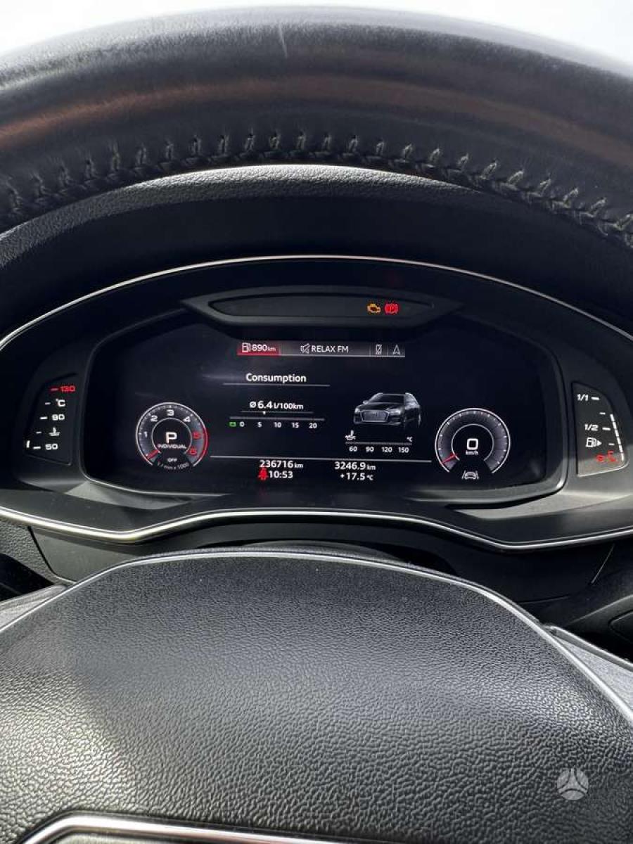 Red Audi A6 2019 in Kretinga, with an engine capacity of 2.00 L and mileage of 233 thousand km for 14800 €, photo 13 on AUTOMOTO.COM.LV