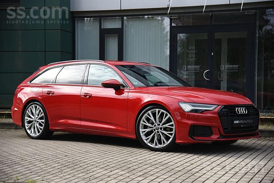 Red Audi A6 2019 in Tukums, with an engine capacity of 2.00 L and mileage of 124 thousand km for 28990 €, photo 3 on AUTOMOTO.COM.LV