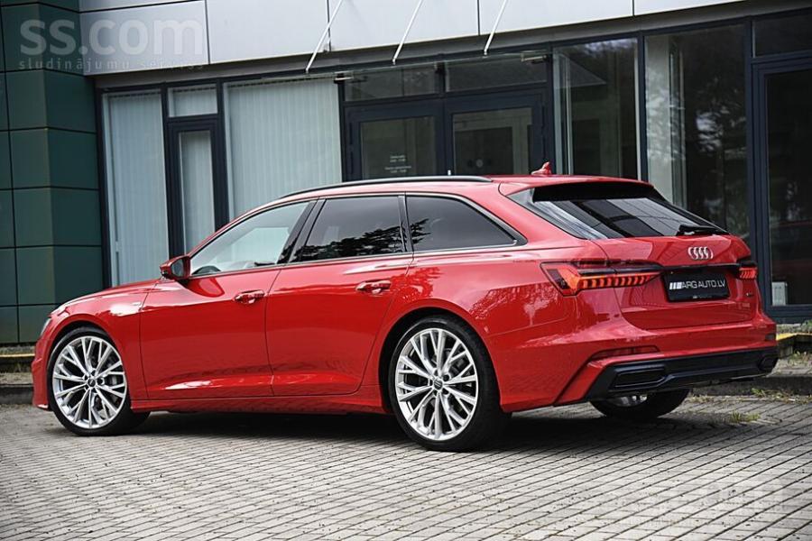 Red Audi A6 2019 in Tukums, with an engine capacity of 2.00 L and mileage of 124 thousand km for 28990 €, photo 4 on AUTOMOTO.COM.LV