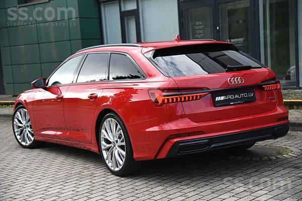 Red Audi A6 2019 in Tukums, with an engine capacity of 2.00 L and mileage of 124 thousand km for 28990 €, photo 5 on AUTOMOTO.COM.LV