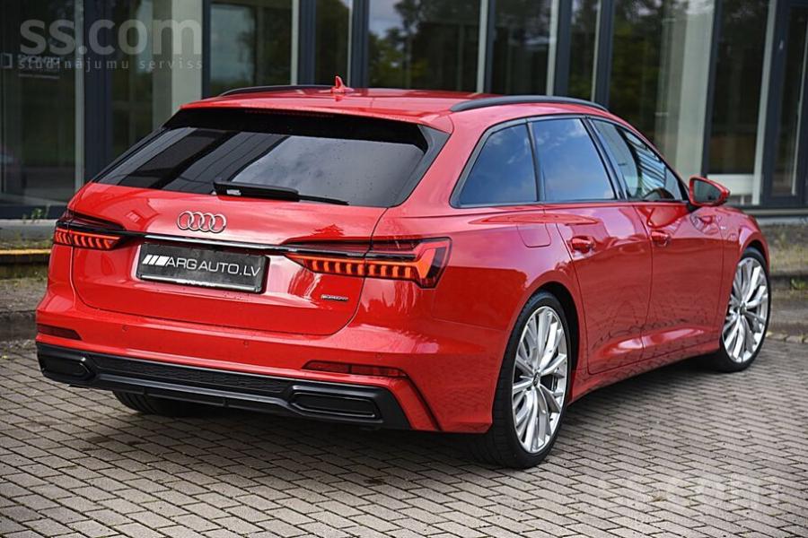 Red Audi A6 2019 in Tukums, with an engine capacity of 2.00 L and mileage of 124 thousand km for 28990 €, photo 11 on AUTOMOTO.COM.LV