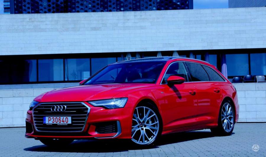 Red Audi A6 2022 in Vilnius, with an engine capacity of 1.98 L and mileage of 139 thousand km for 31900 €, photo 1 on AUTOMOTO.COM.LV